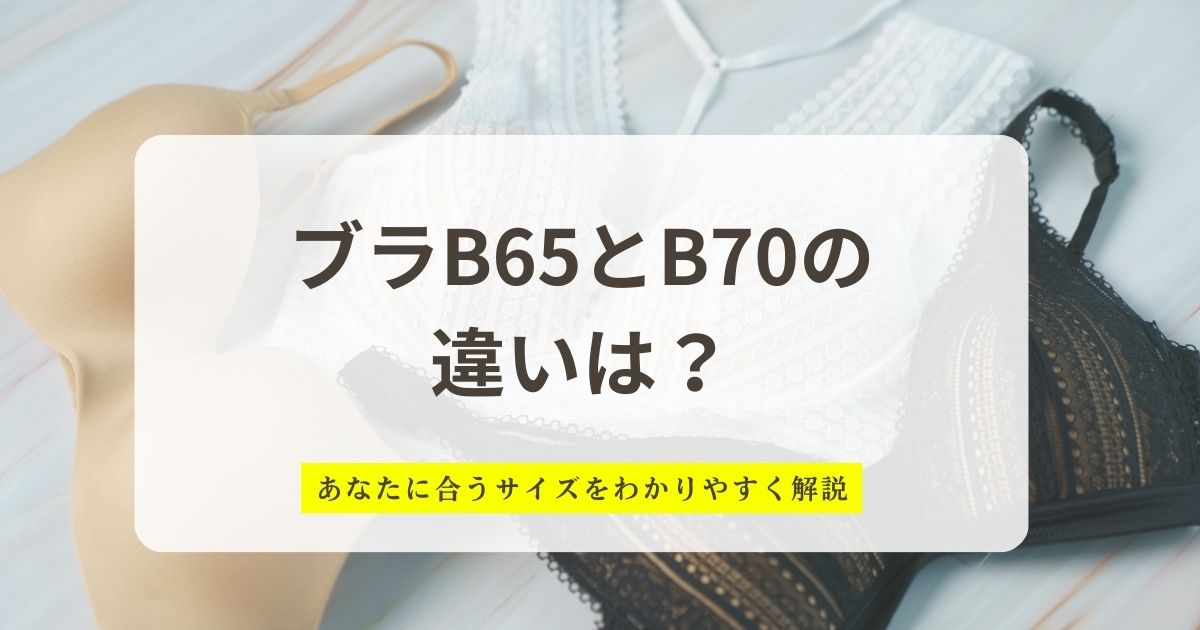 ブラ「B65」と「B70」の違いを徹底比較｜どっちが合う？サイズ・見た目・着け心地の全解説 | 服のお悩み.com